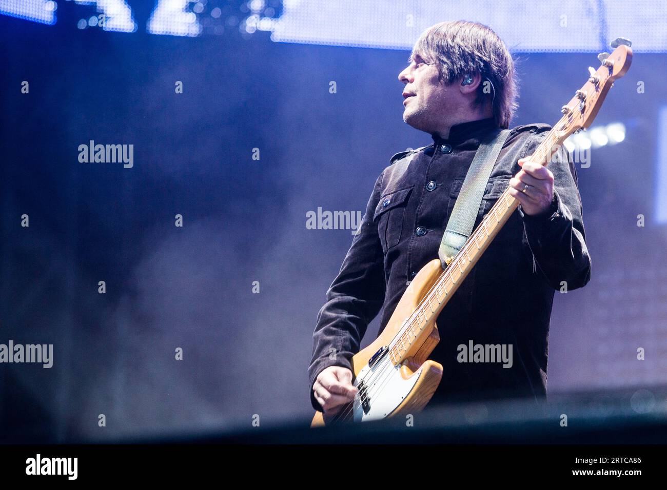 The Stone Roses performing at the Etihad Stadium in Manchester in 2016 ...