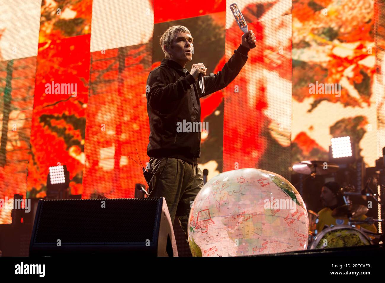 The Stone Roses performing at the Etihad Stadium in Manchester in 2016 ...