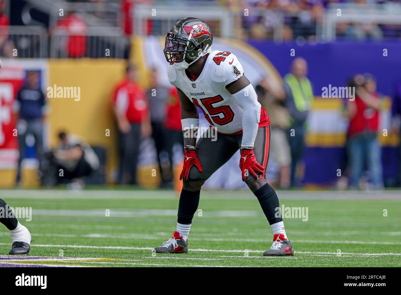 Tampa Bay Buccaneers linebacker Devin White (45) during the first half ...