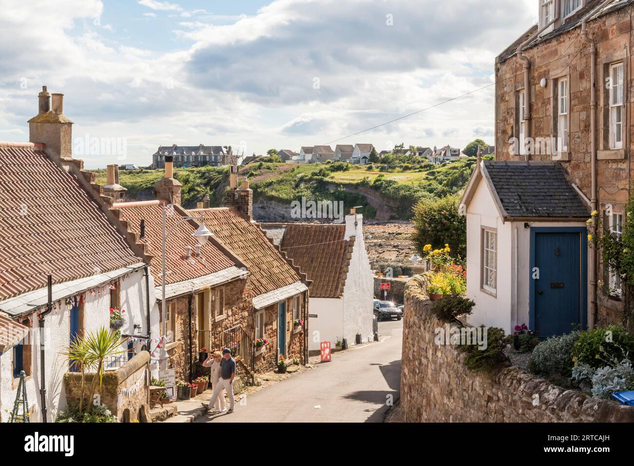 The picturesque seaside village of Crail in the East Neuk of Fife ...