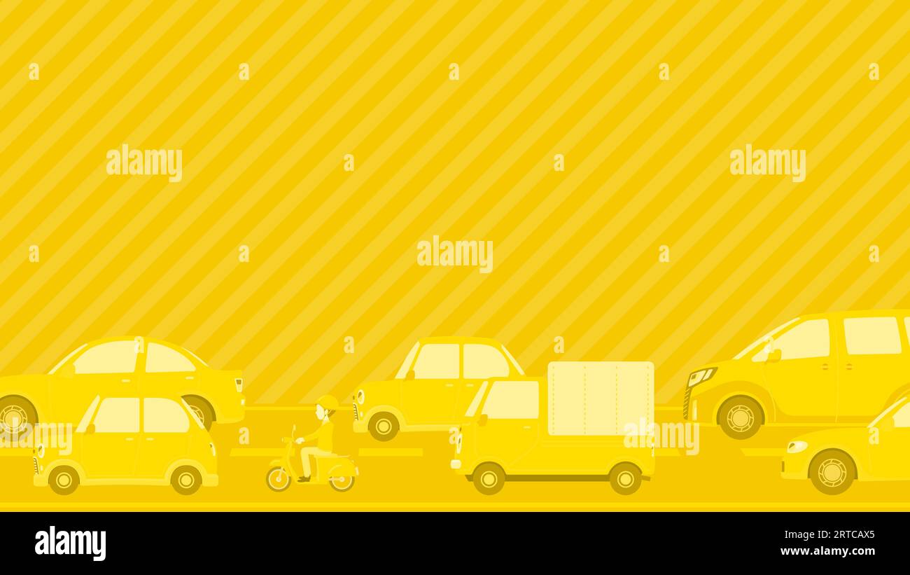 Car and road heading design. yellow. Vector data that is easy to edit ...