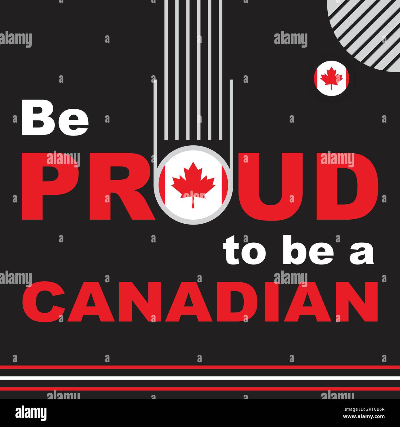 Be Proud to be a Canadian Vector Illustration Stock Vector Image & Art ...