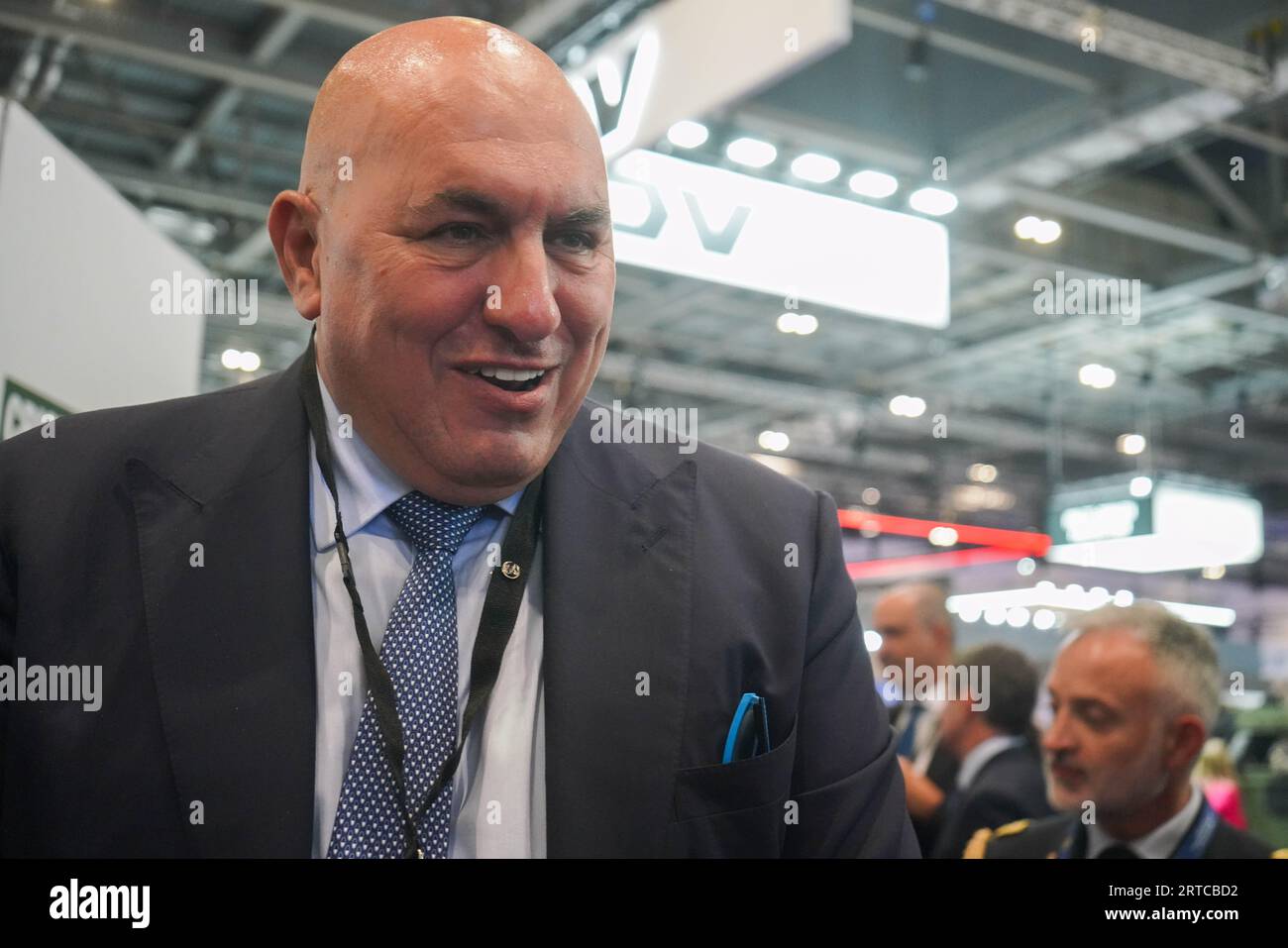 London UK. 12 September 2023 . Italian Defence Minister Guido Crosetto ...