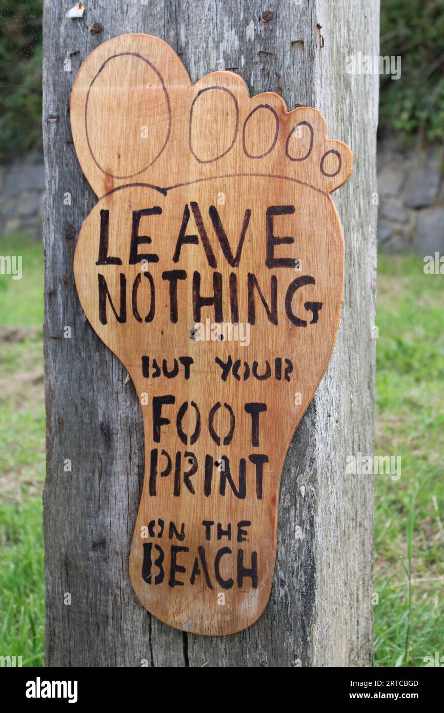 Leave nothing but your footprint hi-res stock photography and images ...