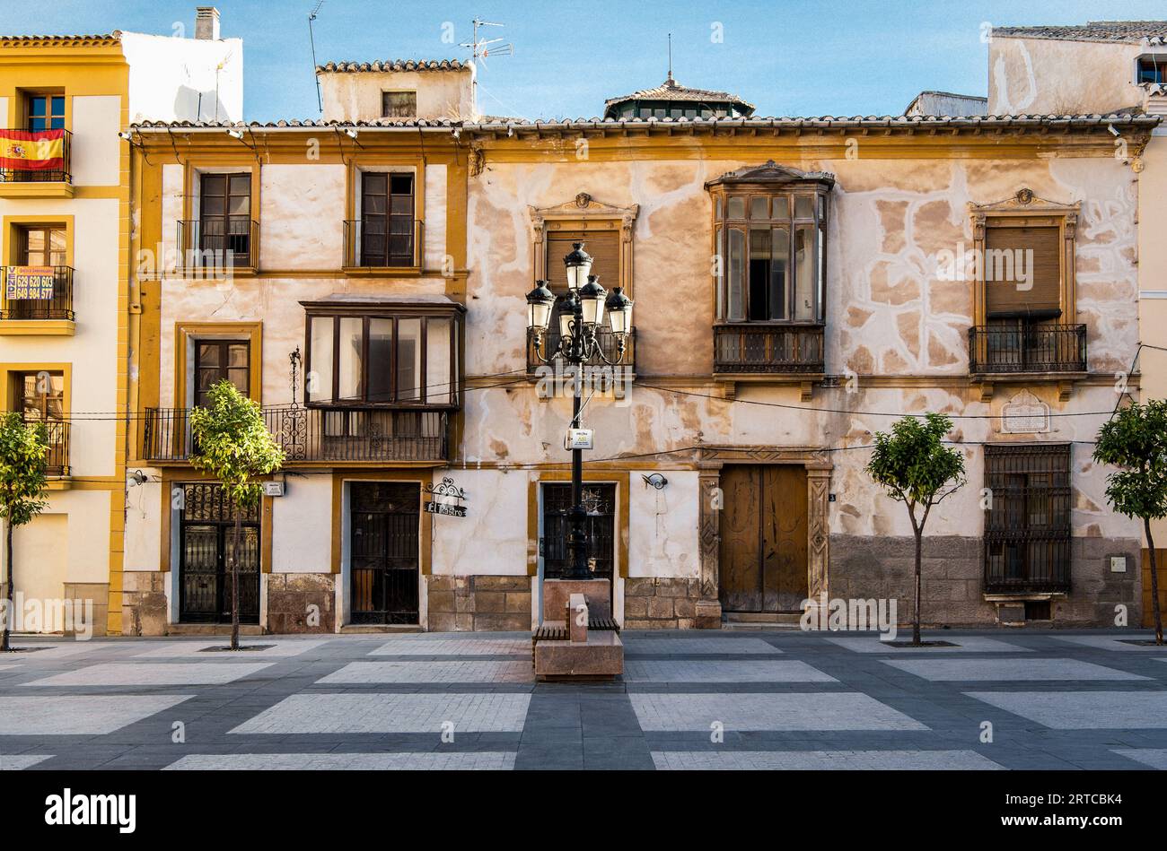 'Quaint Façade', Town center of Lorca, Murcia, Spain Stock Photo - Alamy