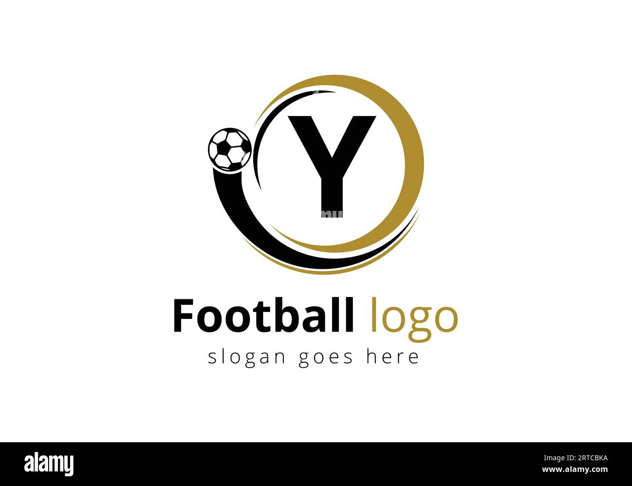 Initial Y monogram alphabet with Football Logo Design Vector Template ...