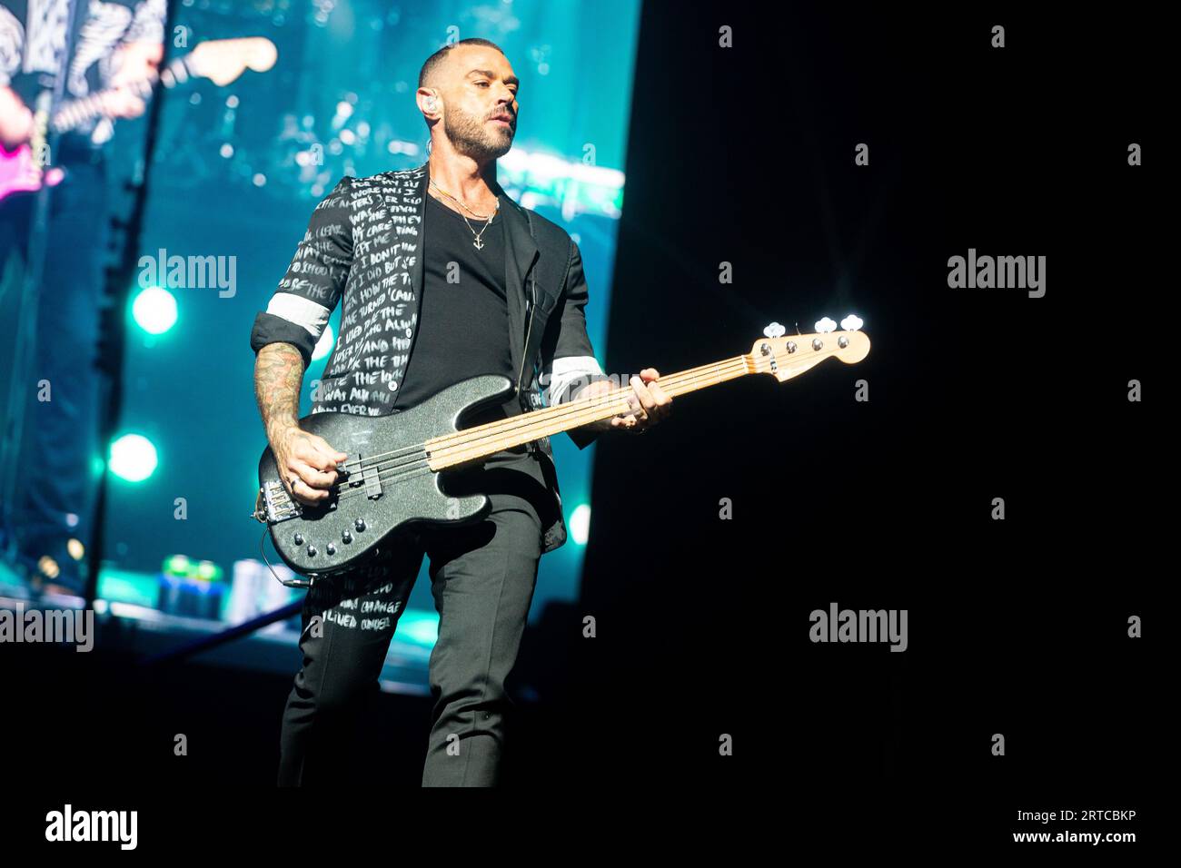 Matt Willis of Busted performs on stage at The O2 Arena on September ...