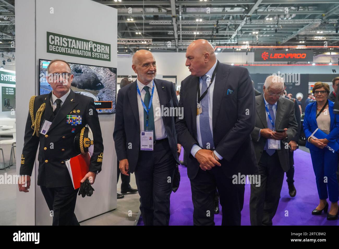 London UK. 12 September 2023 . Italian Defence Minister Guido Crosetto ...