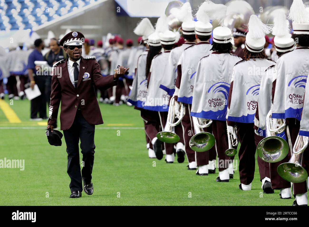 Texas Southern University Ocean of Soul marching band director Brian ...