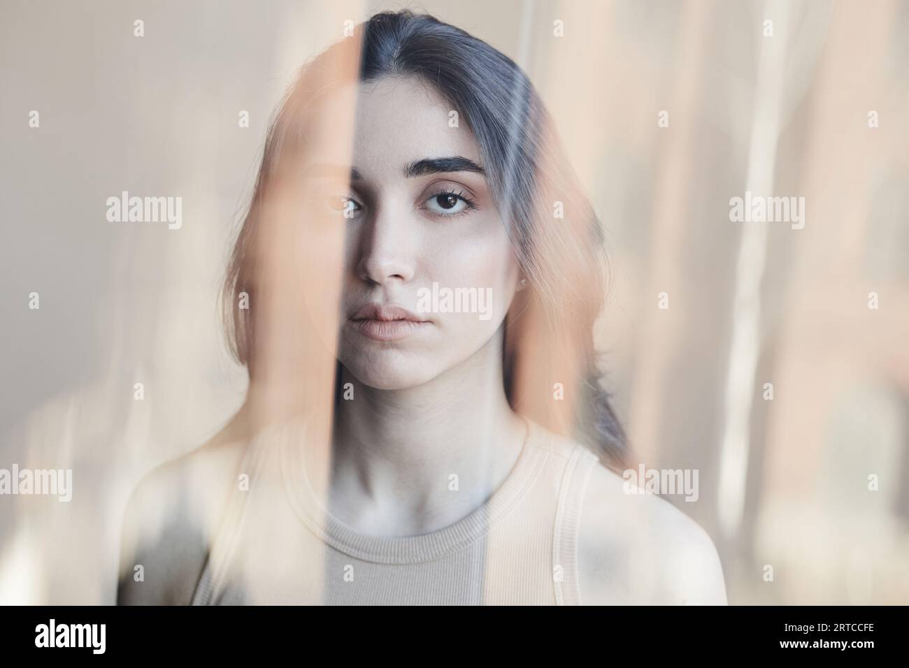 Distorted portrait hi-res stock photography and images - Alamy