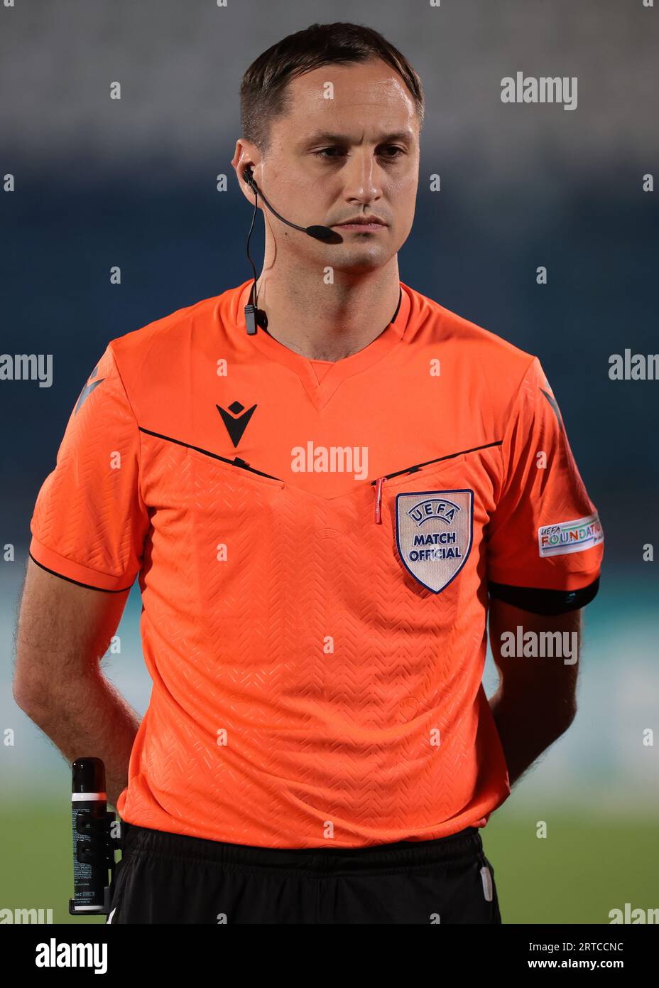 Serravalle, Italy, 10th September 2023. The Referee Mykola Balakin of ...