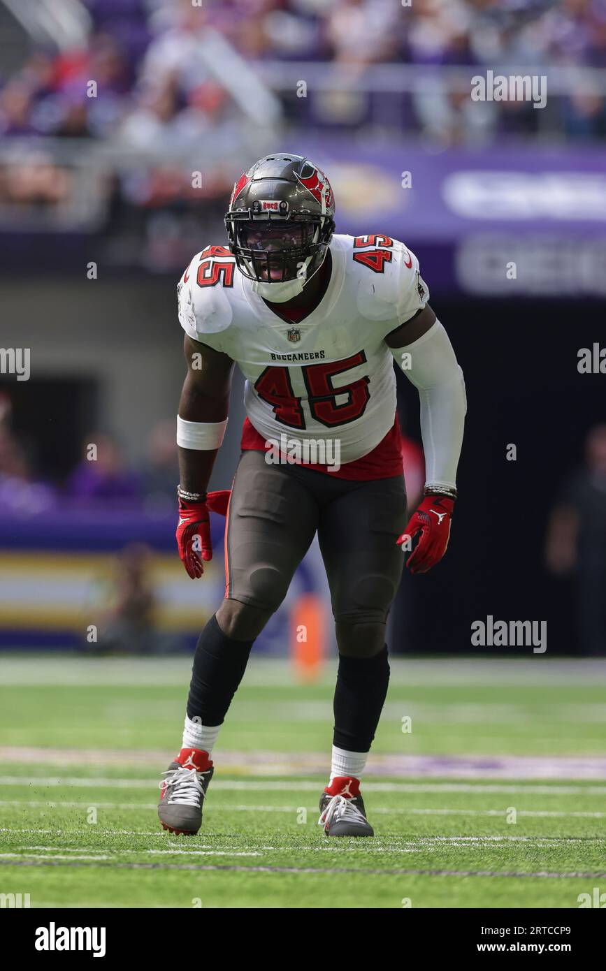 Tampa Bay Buccaneers linebacker Devin White (45) in action against the ...
