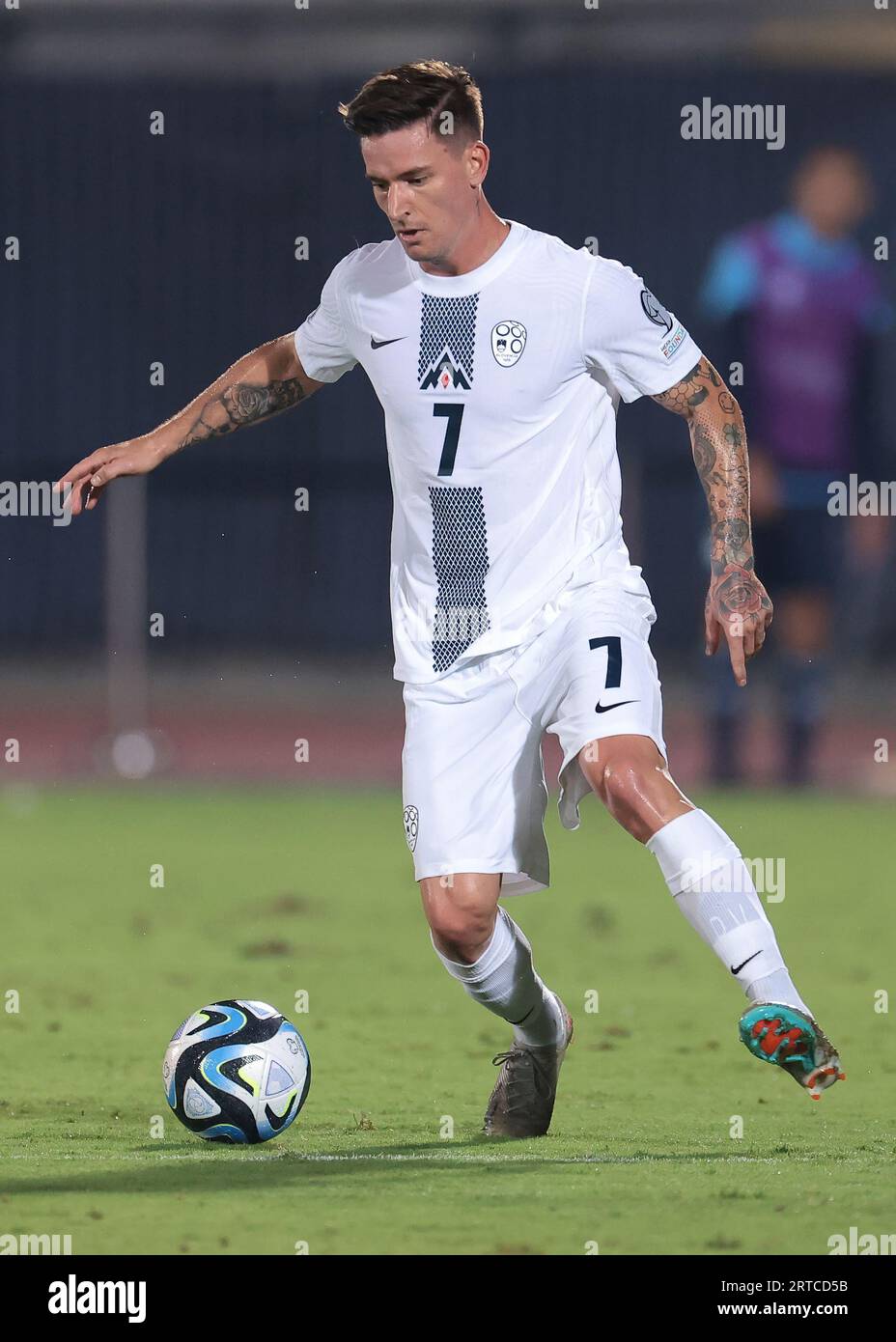 Serravalle, Italy. 10th Sep, 2023. Benjamin Verbic of Slovenia during ...