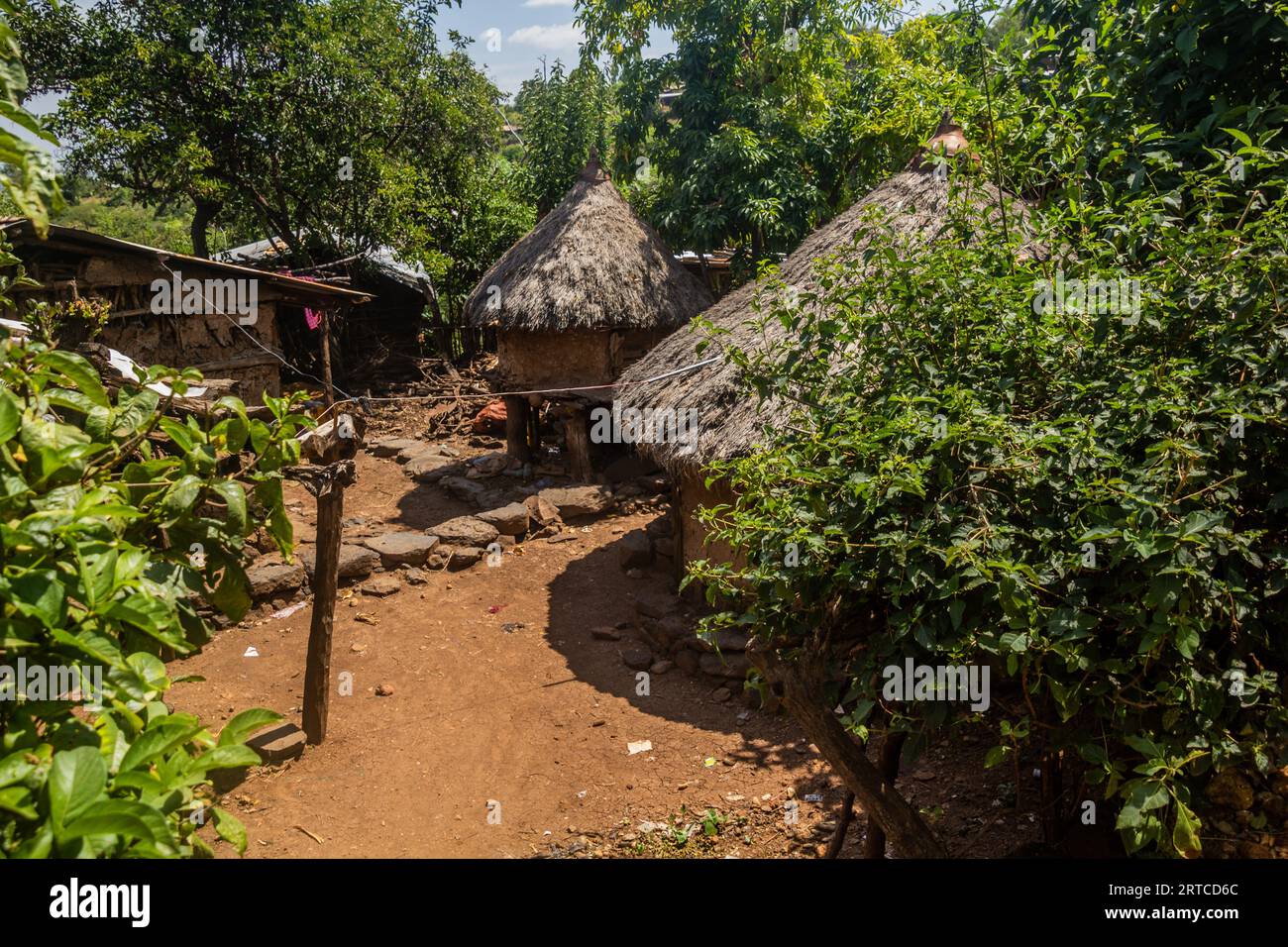 Typical huts in Konso village, Ethiopia Stock Photo - Alamy