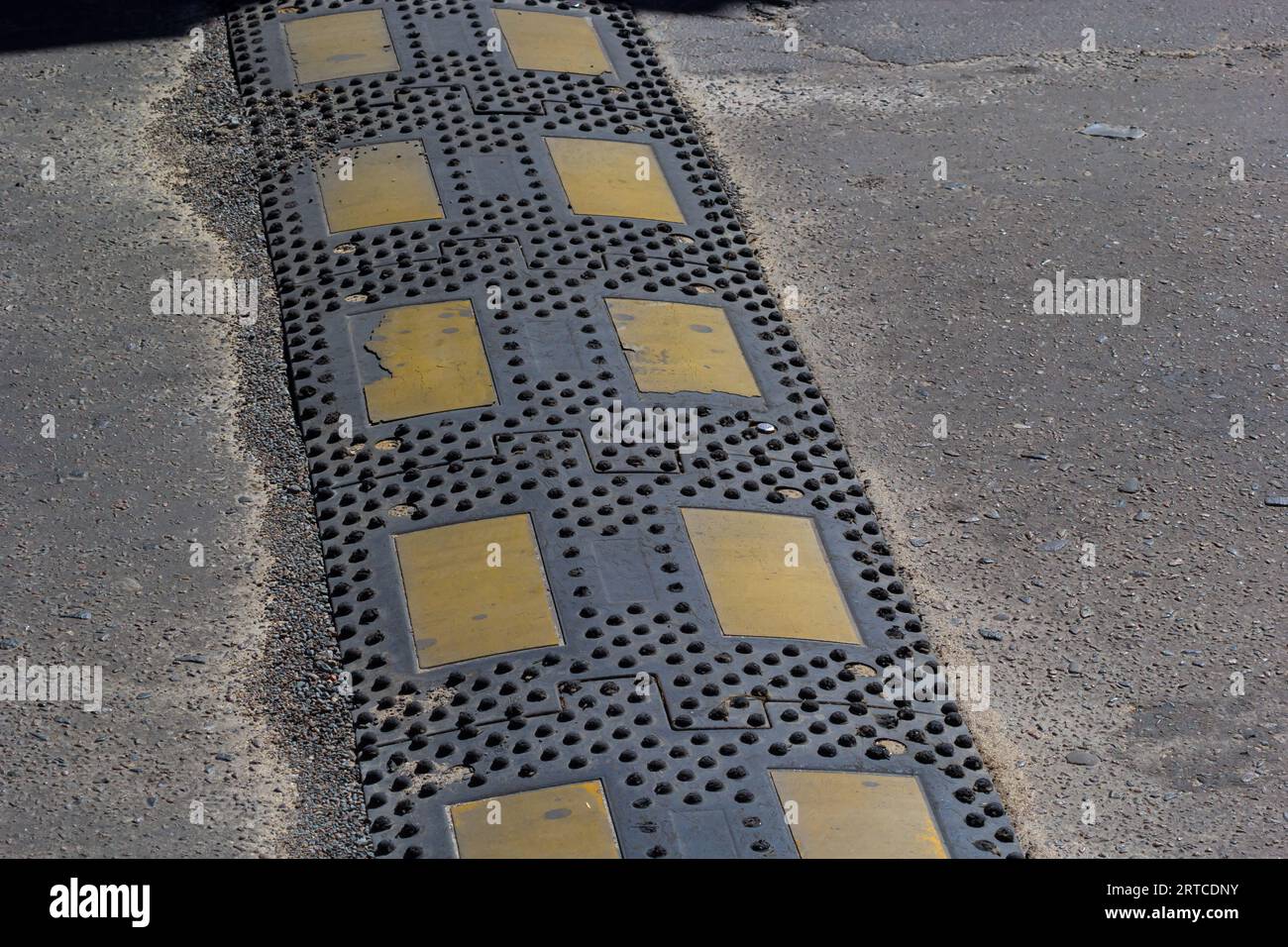 Speed bump sleeping policeman hi-res stock photography and images - Alamy