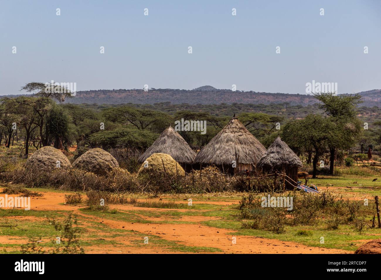 Small village near Yabelo town, Ethiopia Stock Photo - Alamy