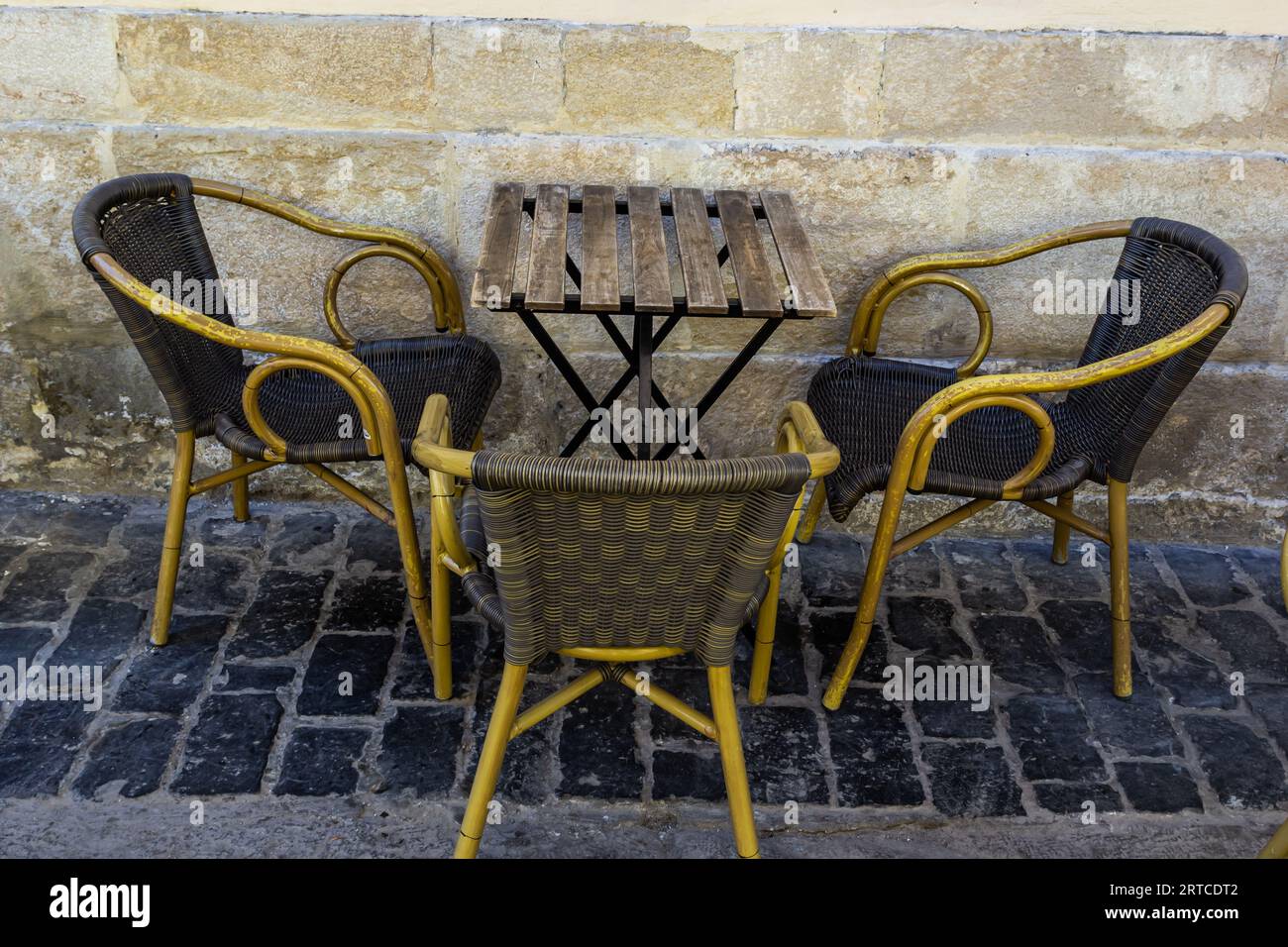 Cozy street with cafe tables in Lviv, Ukraine. Summer street cafe Stock ...