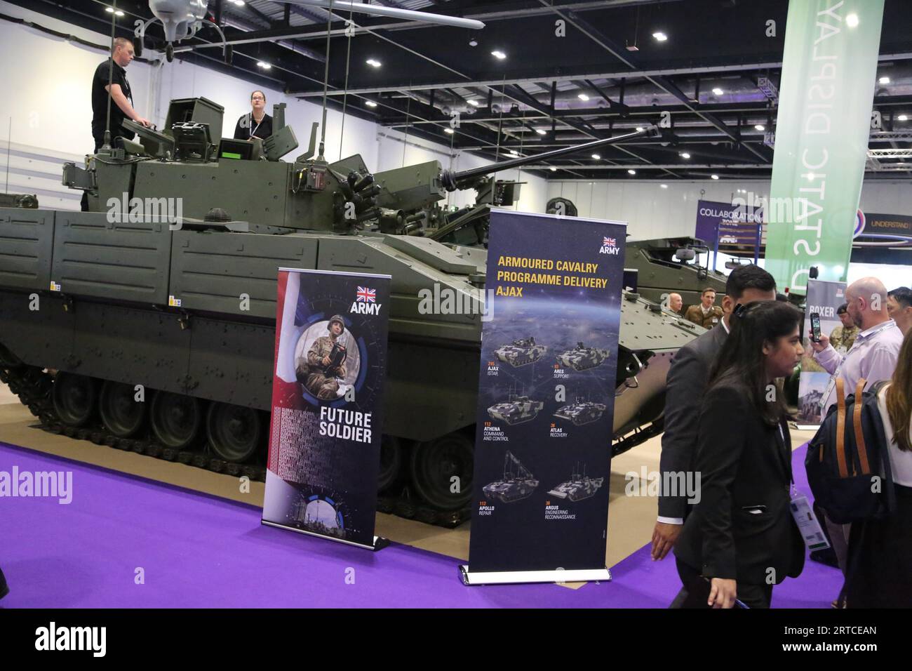 London, United Kingdom. 12th Sep, 2023. Arms manufacturers from all ...