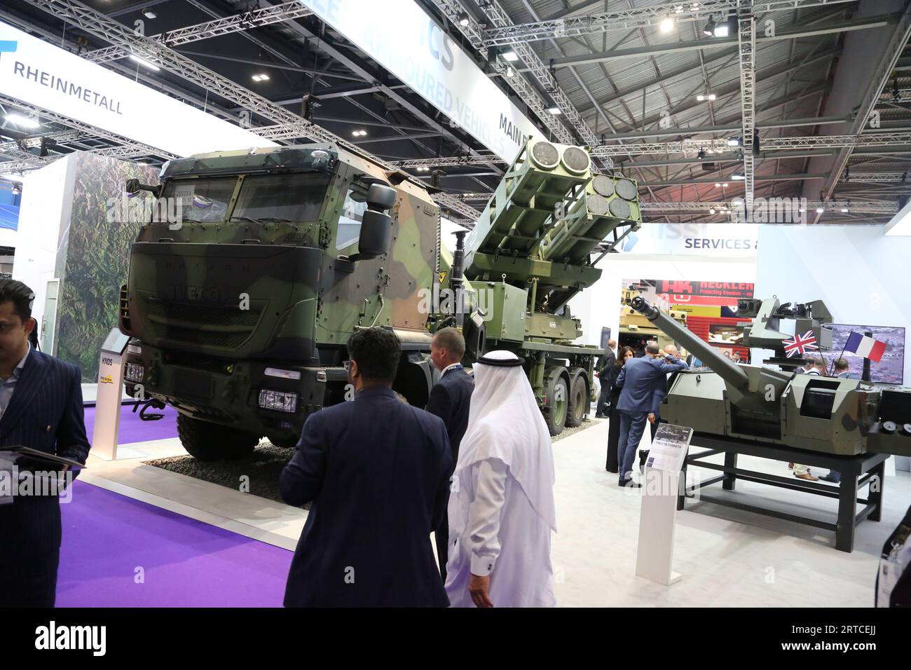 London, United Kingdom. 12th Sep, 2023. Arms manufacturers from all ...