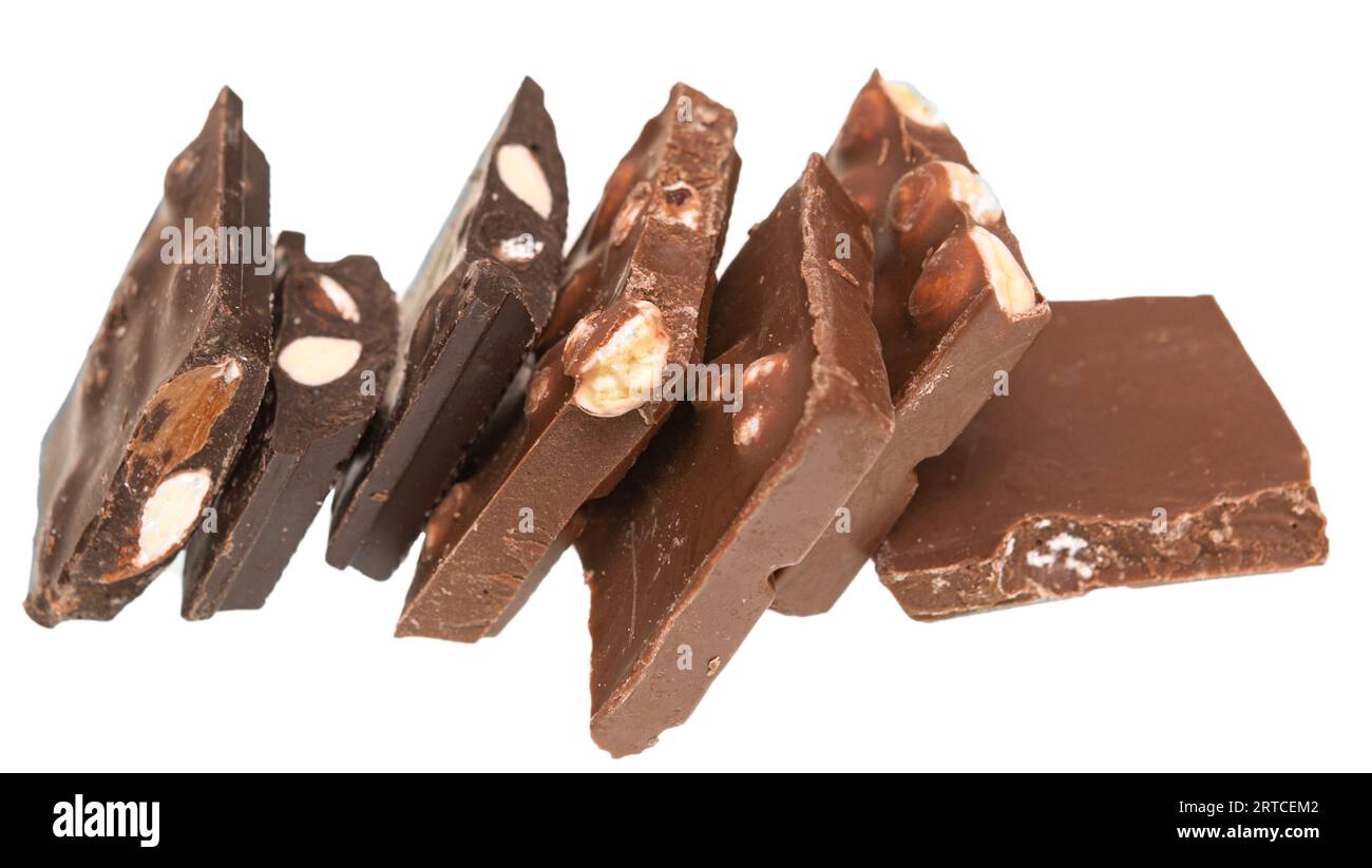 Chocolate isolated on white background Stock Photo - Alamy