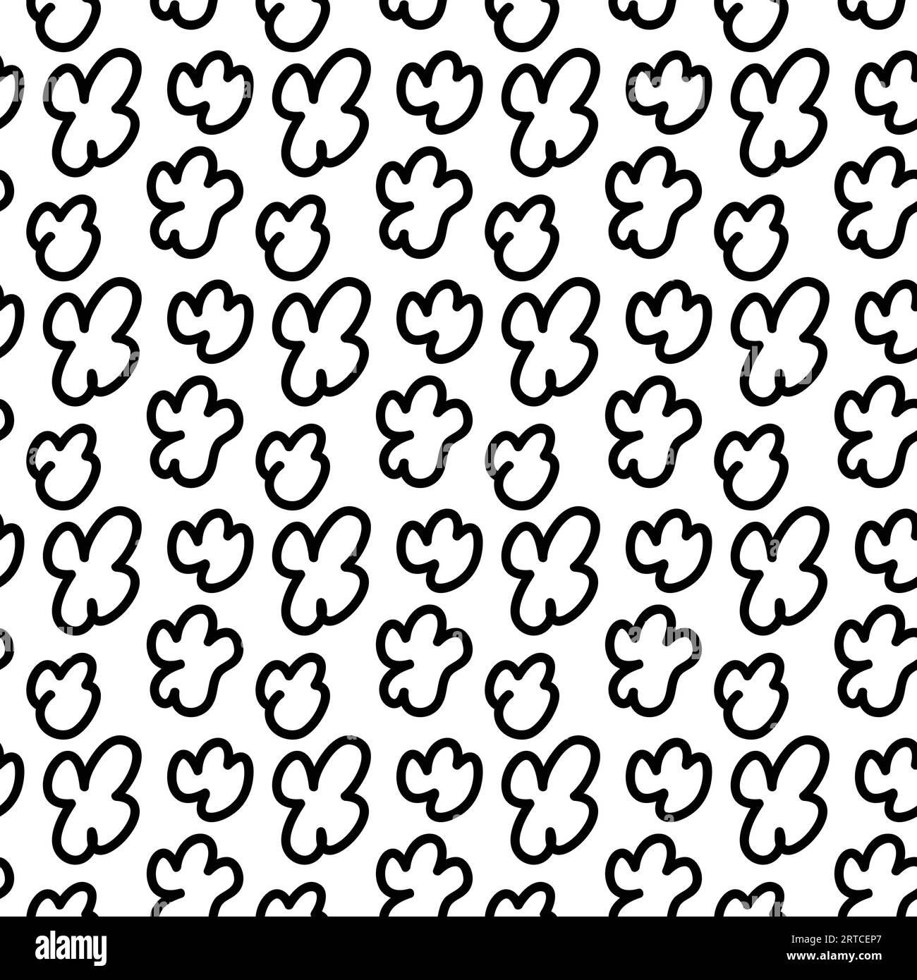 Hand drawn seamless pattern abstract shape design of texture background ...