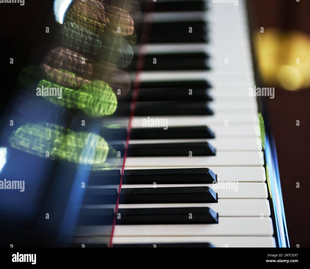 Close-up view of royal grand piano keys Stock Photo - Alamy