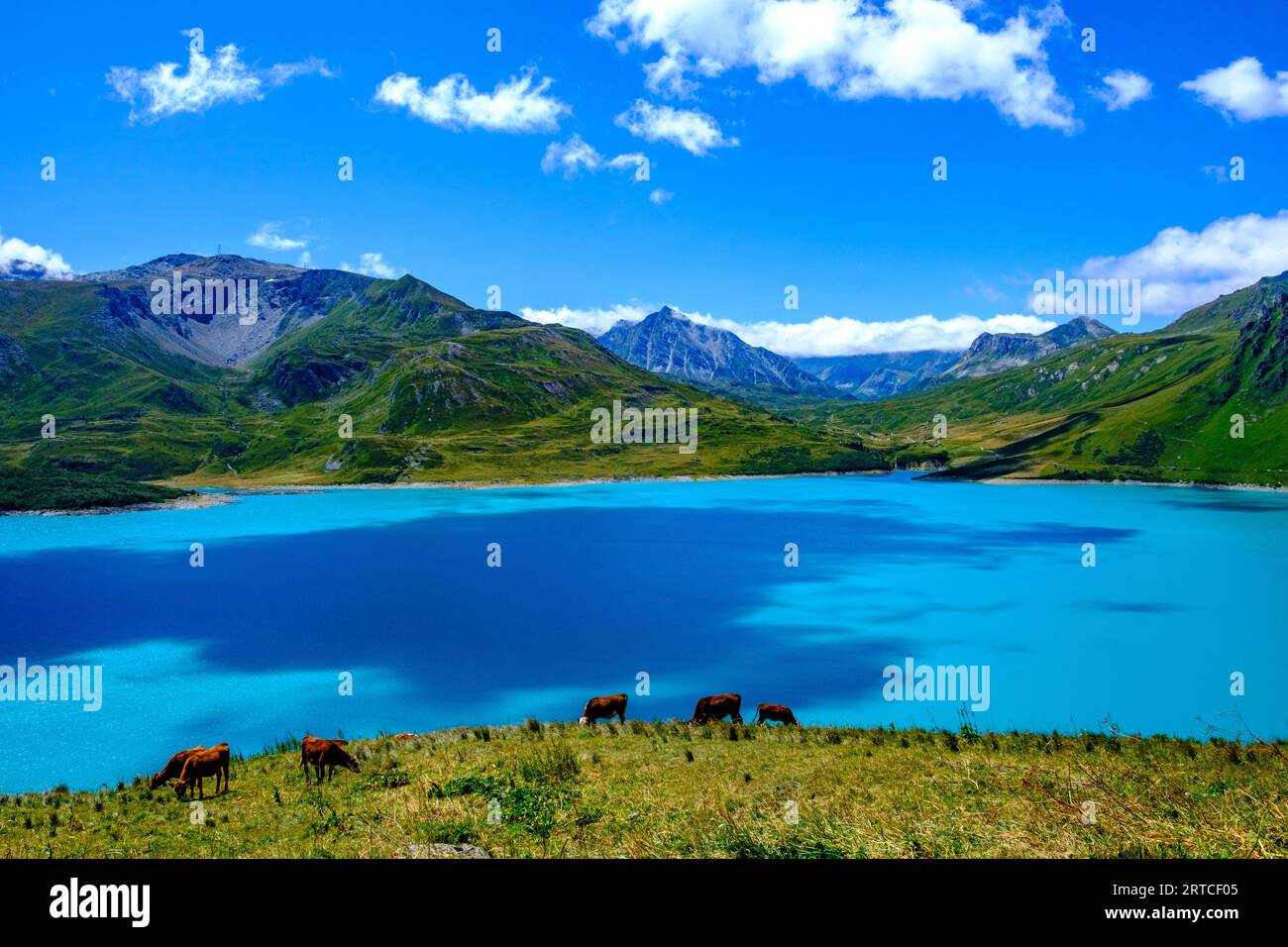 The Mont-Cenis lake and pass, France Stock Photo - Alamy