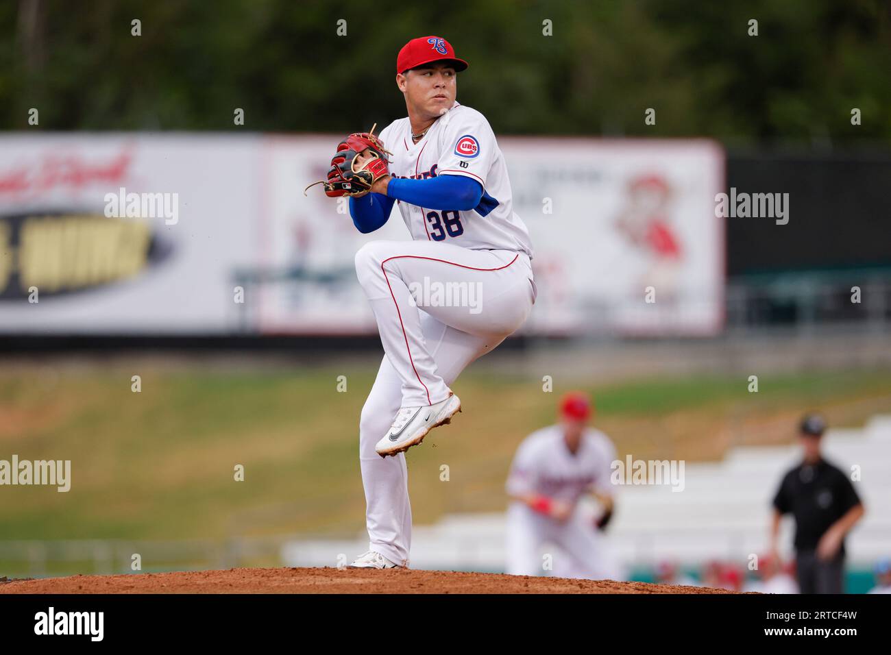 Tennessee Smokies relief pitcher Carlos Guzman (38) in action against ...