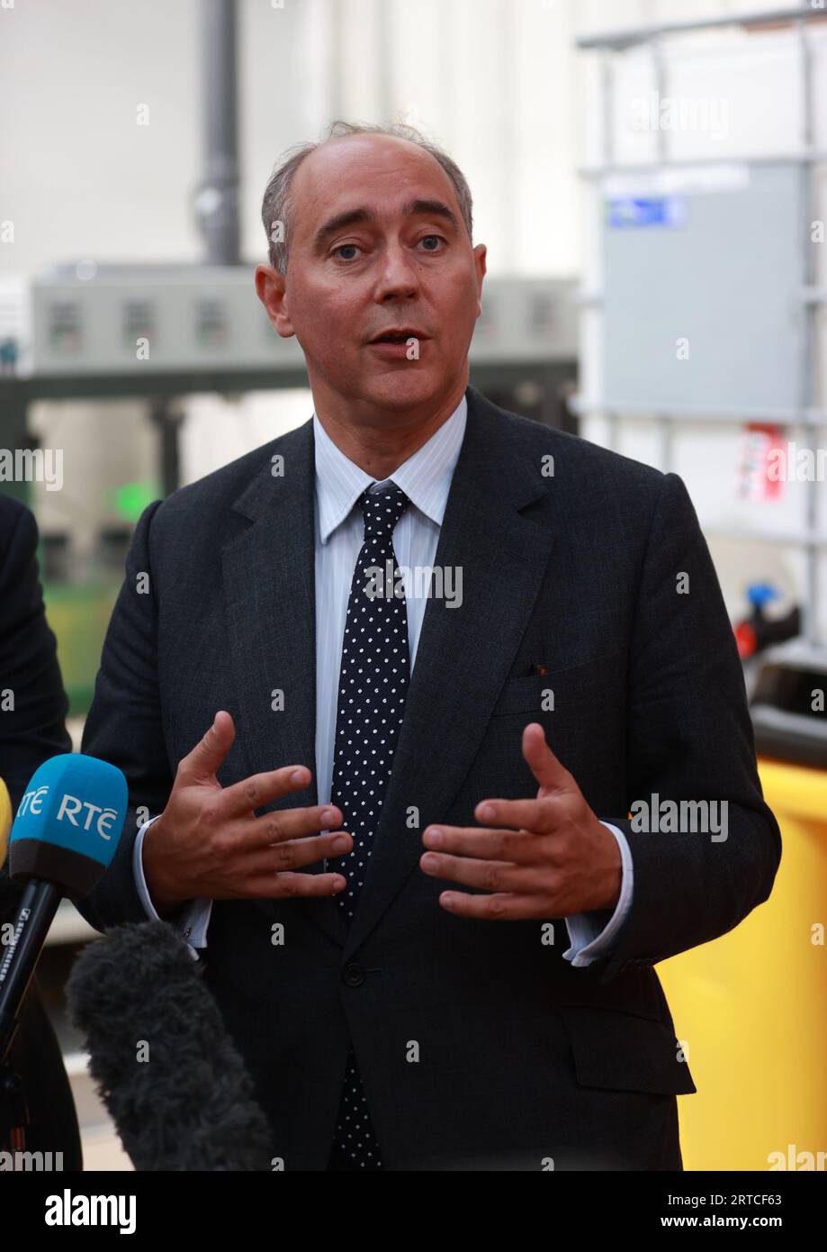 Lord Dominic Johnson, the Uk's investment minister, who is in Belfast ...