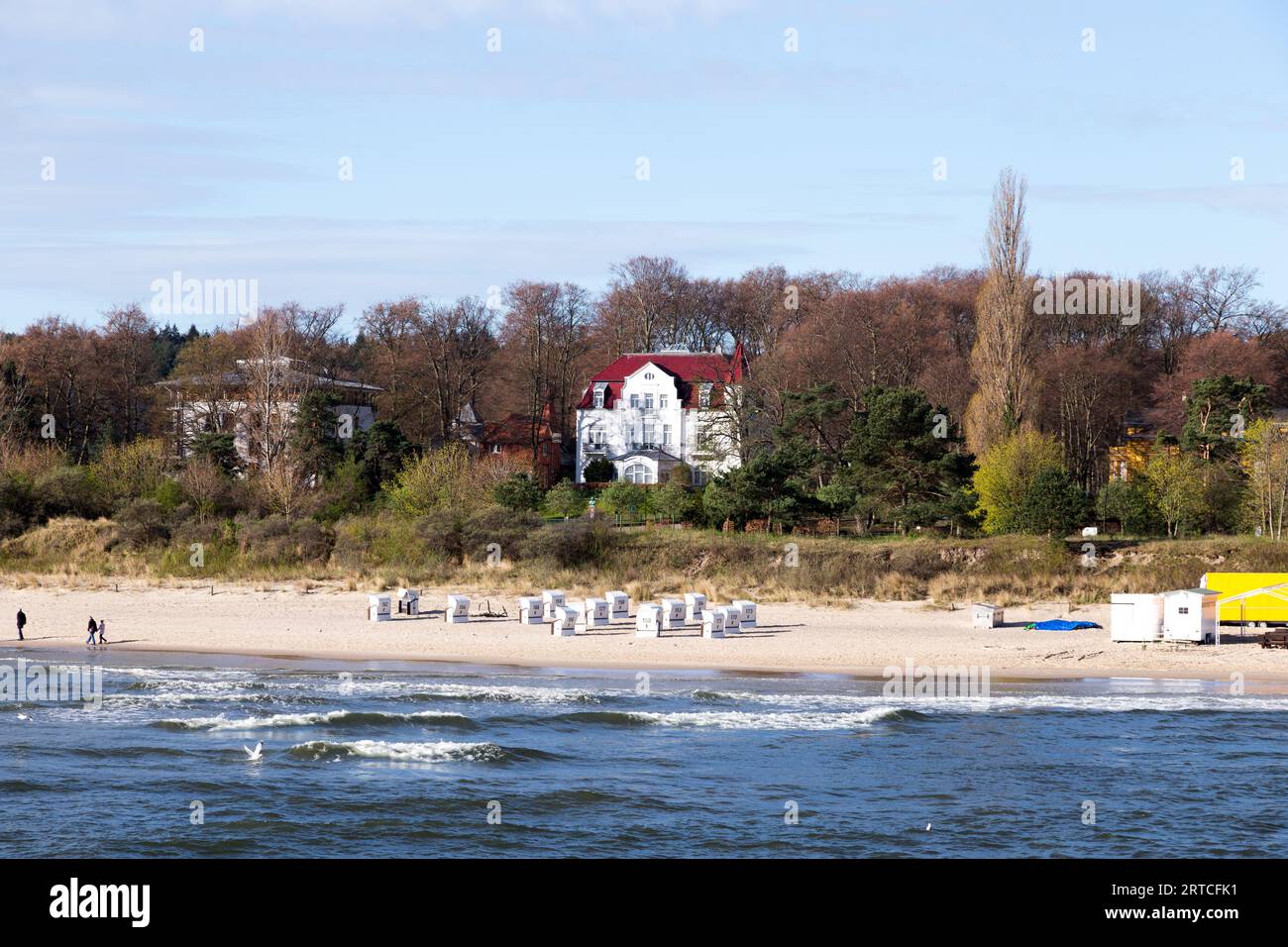 Popular Baltic sea beach on Usedom island Stock Photo - Alamy