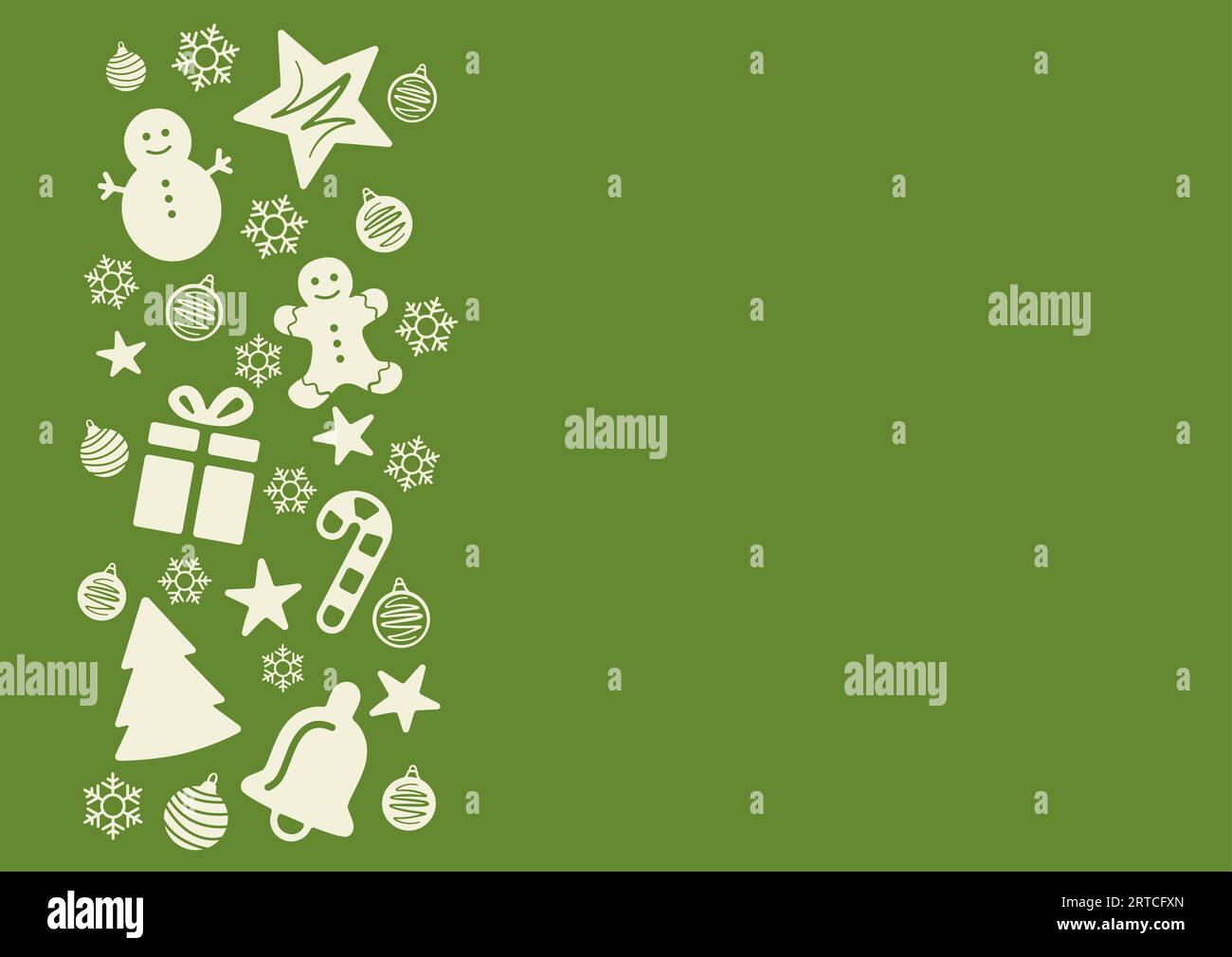 Christmas eve postcard design Stock Vector Images - Alamy