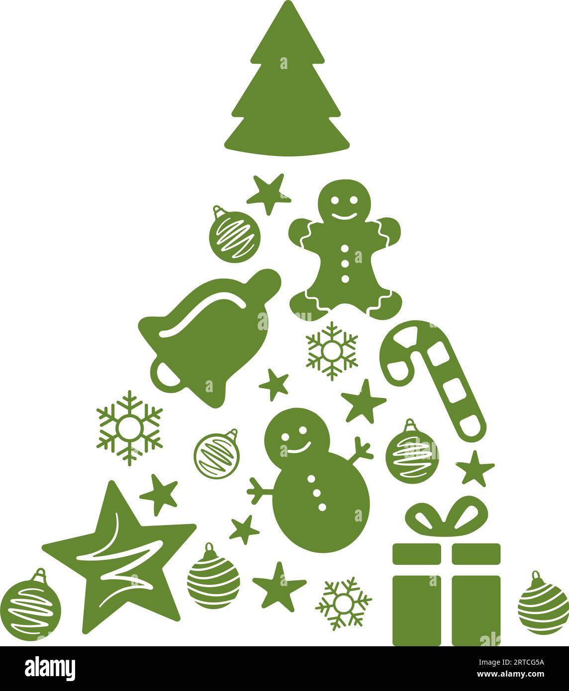 Decorations ornaments christmas tree Stock Vector Images - Alamy