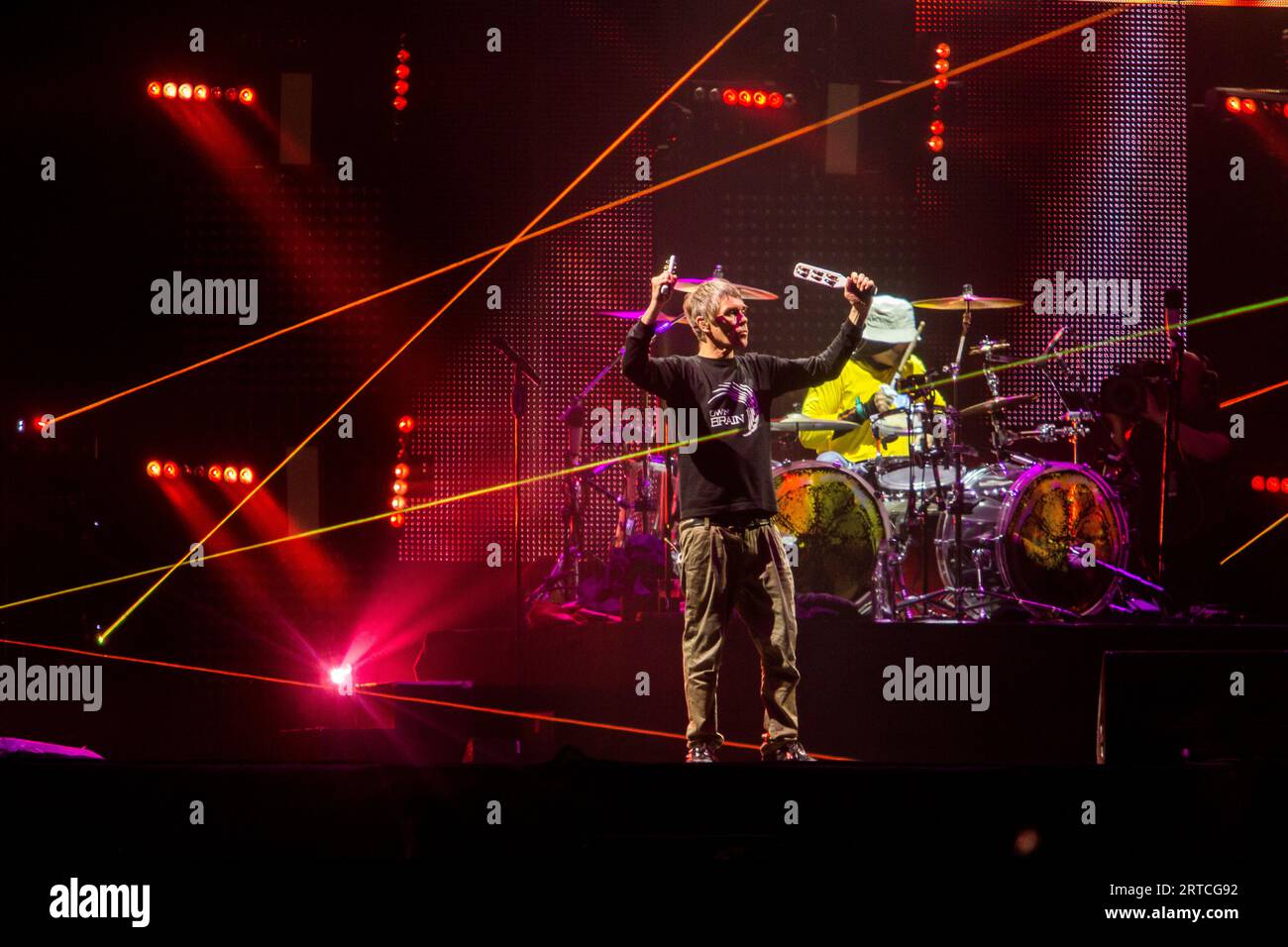 The Stone Roses performing at the Etihad Stadium in Manchester in 2016 ...