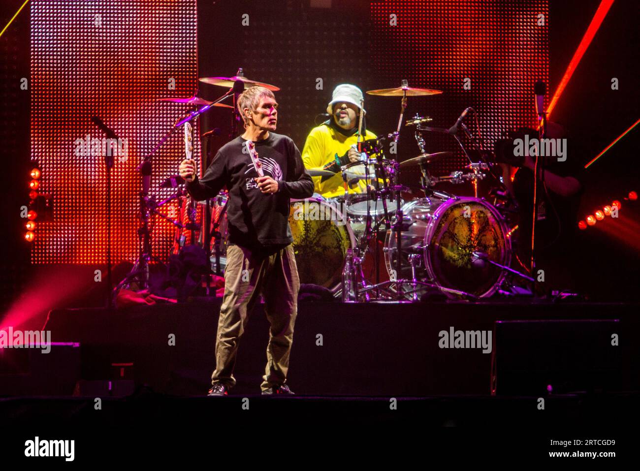 The Stone Roses performing at the Etihad Stadium in Manchester in 2016 ...
