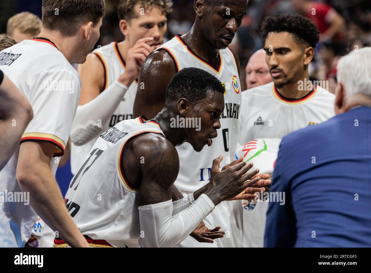 Dennis Schroder of Germany seen in action during the finals of the FIBA ...