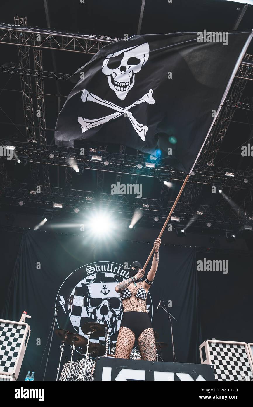 Horsens, Denmark. 12th, August 2023. The Danish punk rock band ...