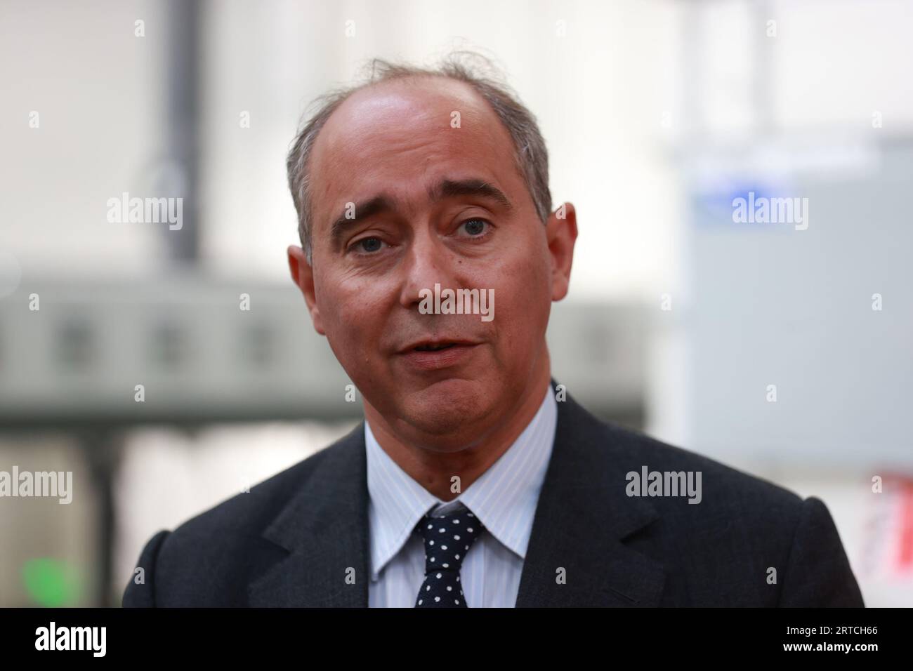 Lord Dominic Johnson, the Uk's investment minister, who is in Belfast ...