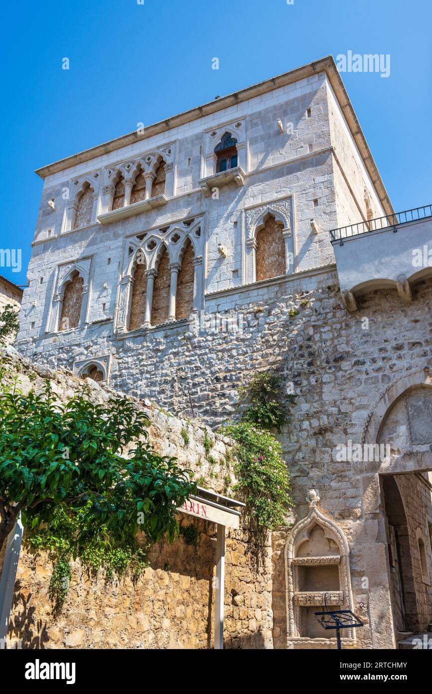 Unfinished 15th Century Hektorovic Palace in Hvar Town (Grad Hvar) on ...