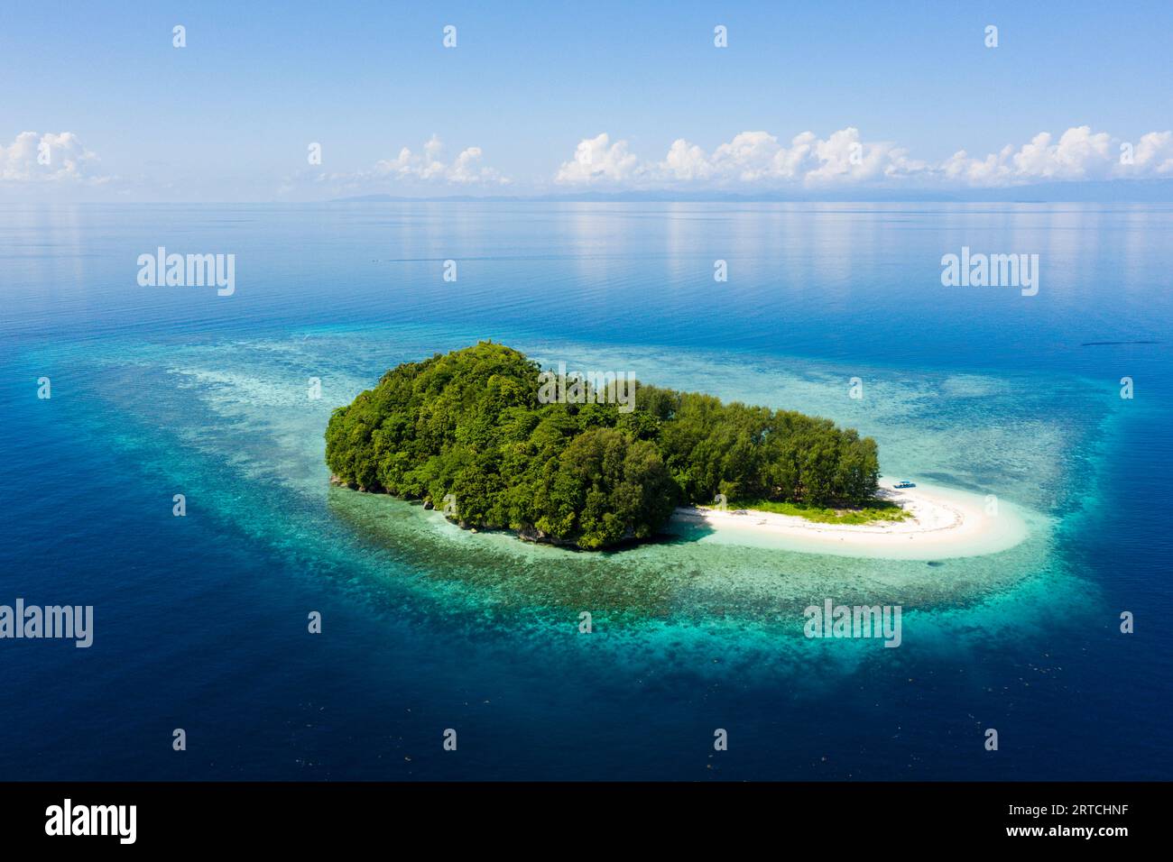 Tropical island in Dampier Strait, Raja Ampat, West Papua, Indonesia ...
