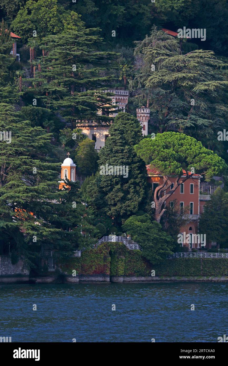 The village of Carate Urio on the west coast of Lake Como, Lombardy ...