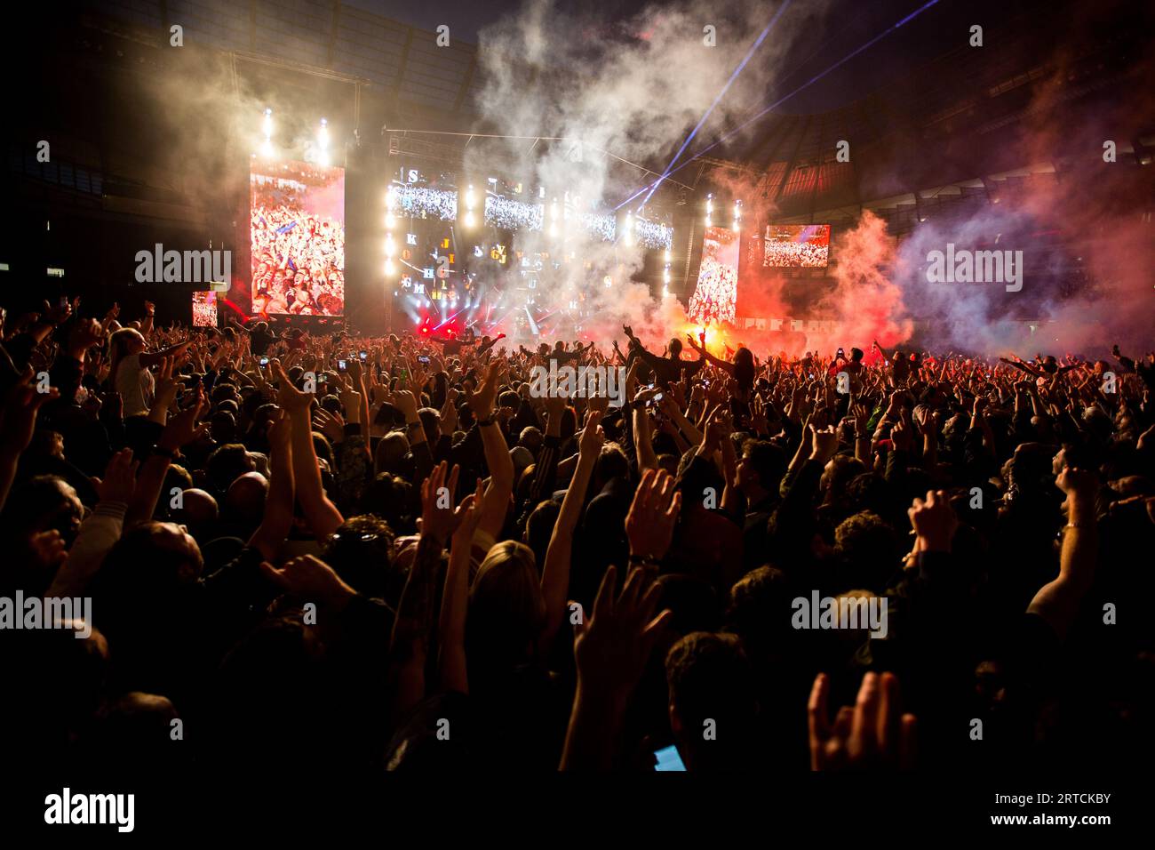 The Stone Roses performing at the Etihad Stadium in Manchester in 2016 ...