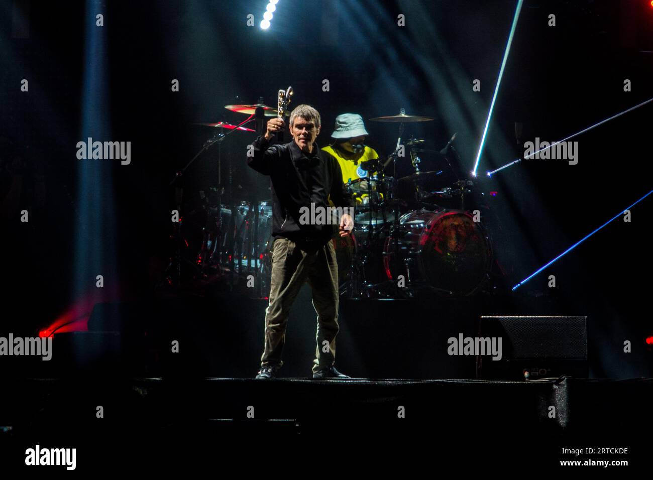 The Stone Roses performing at the Etihad Stadium in Manchester in 2016 ...