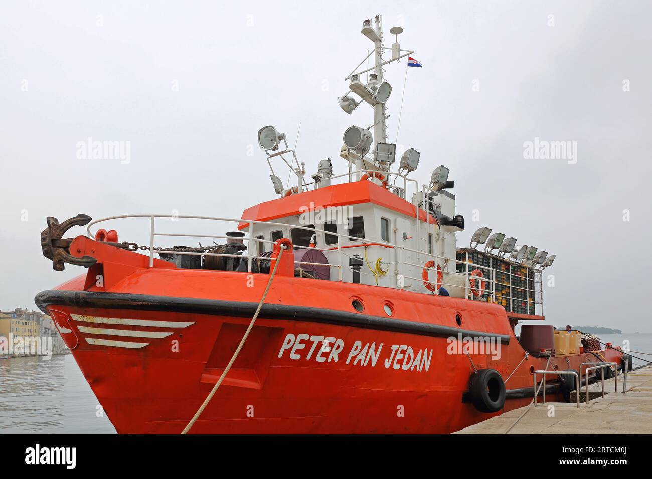 Rovinj, Croatia - October 16, 2014: Fishing Vessel Peter Pan One Ship ...