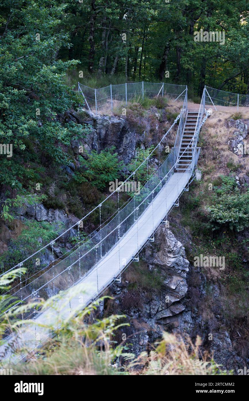 Pequerin footbridge, Pyrenees, France. 102 feet long path,105 feet ...