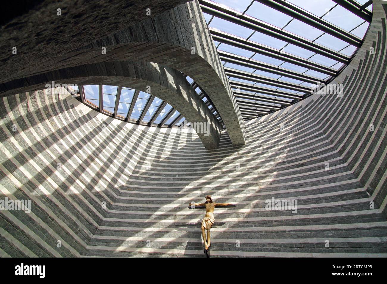 Church by Mario Botta, Mogno, Ticino, Switzerland Stock Photo - Alamy