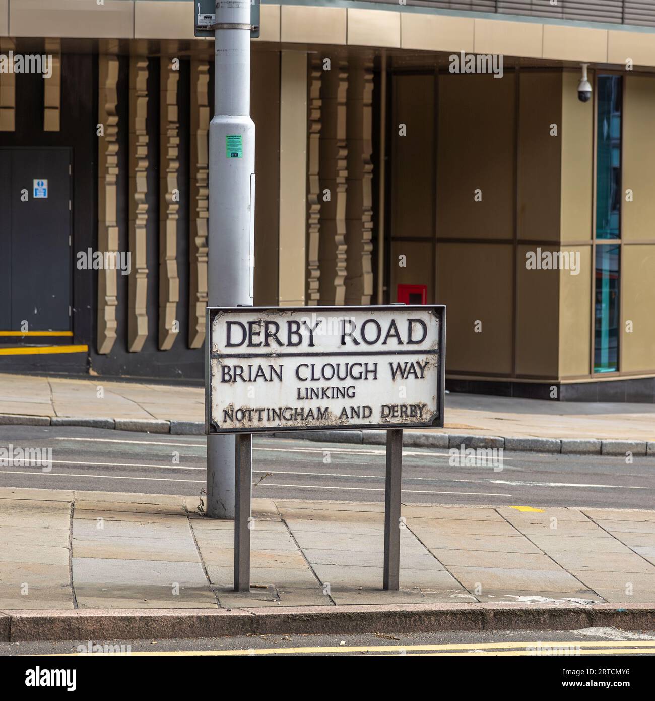 Derby Road, Brian Clough Way in Nottingham City Centre, UK Stock Photo ...