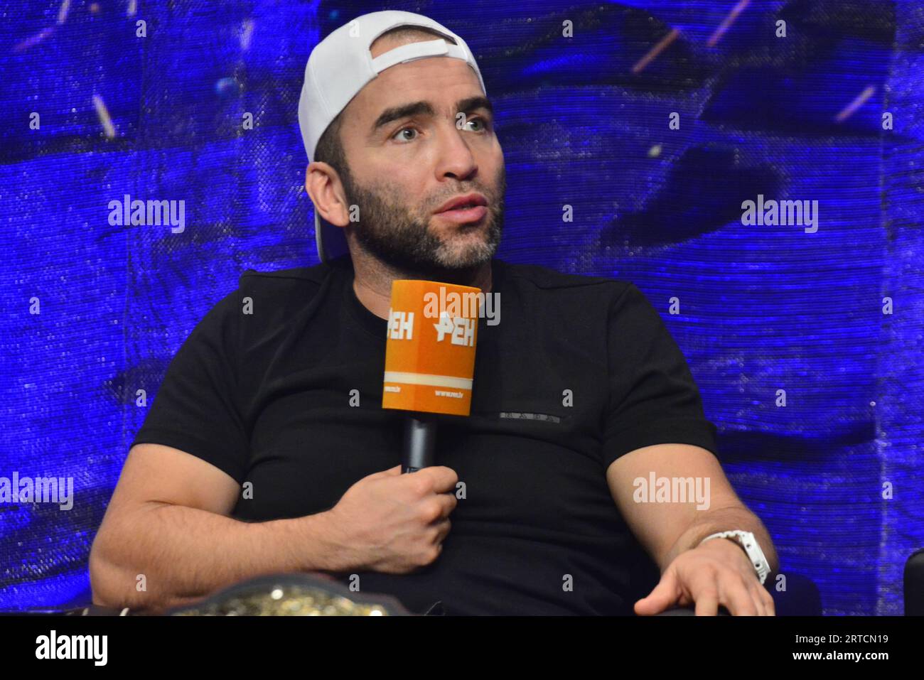 Press conference of the REN-TV fight club. Super series MINEEV - CARVALHO. Izvestia Press Center ...