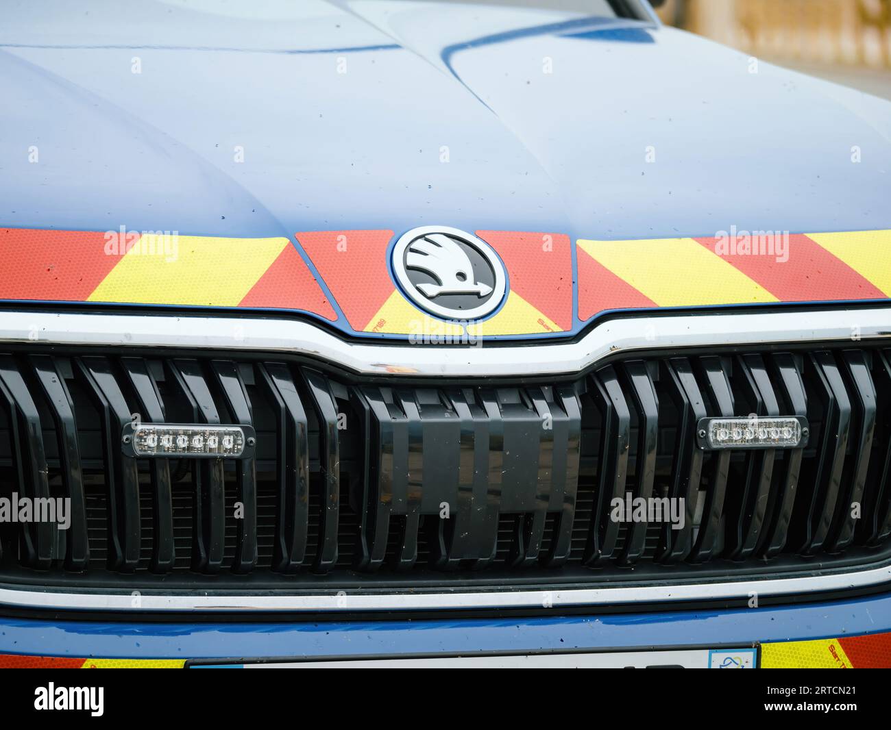 Neufchatel-Hardelot, France - Aug 18, 2023: Skoda Czech SUV is parked ...