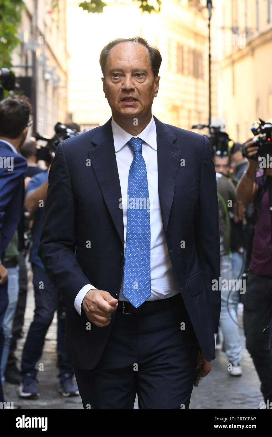 Rome, Italy. 12th Sep, 2023. Luca Ciriani during the Fratelli d'Italia ...