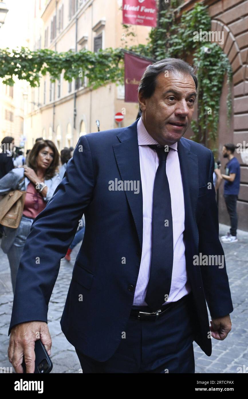 Rome, Italy. 12th Sep, 2023. Maurizio Leo during the Fratelli d'Italia ...